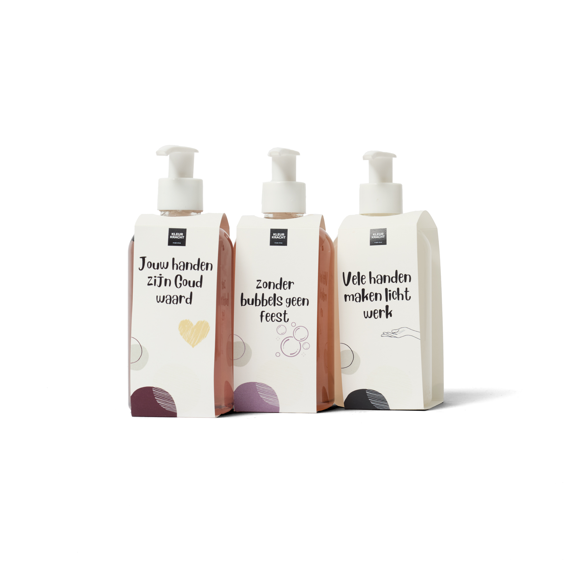 Zeeppompje met tekst | Handzeep 300 ml cadeau – Kleurkracht